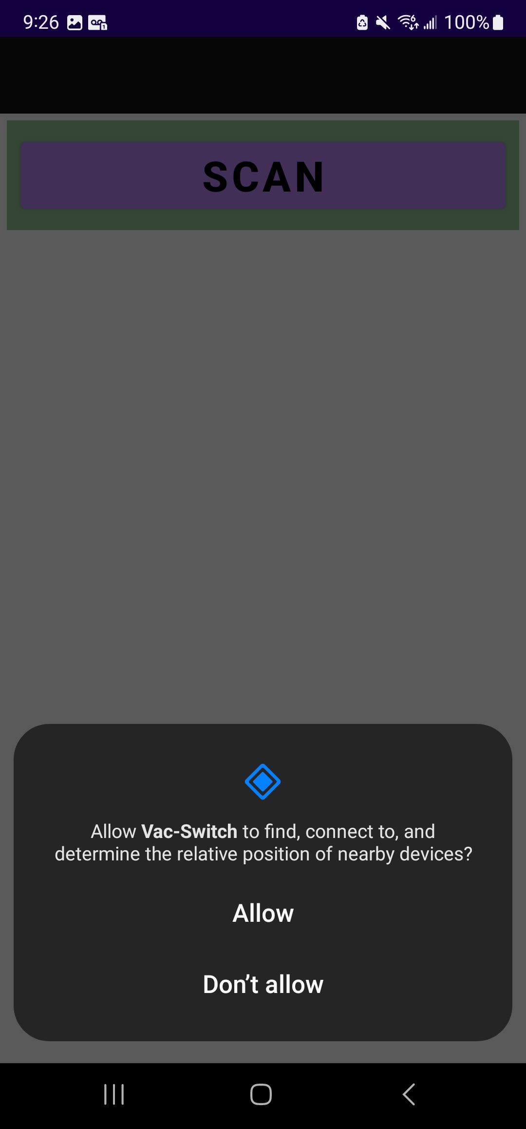 Android Mobile App. Quick Start Guide – Vac-Switch